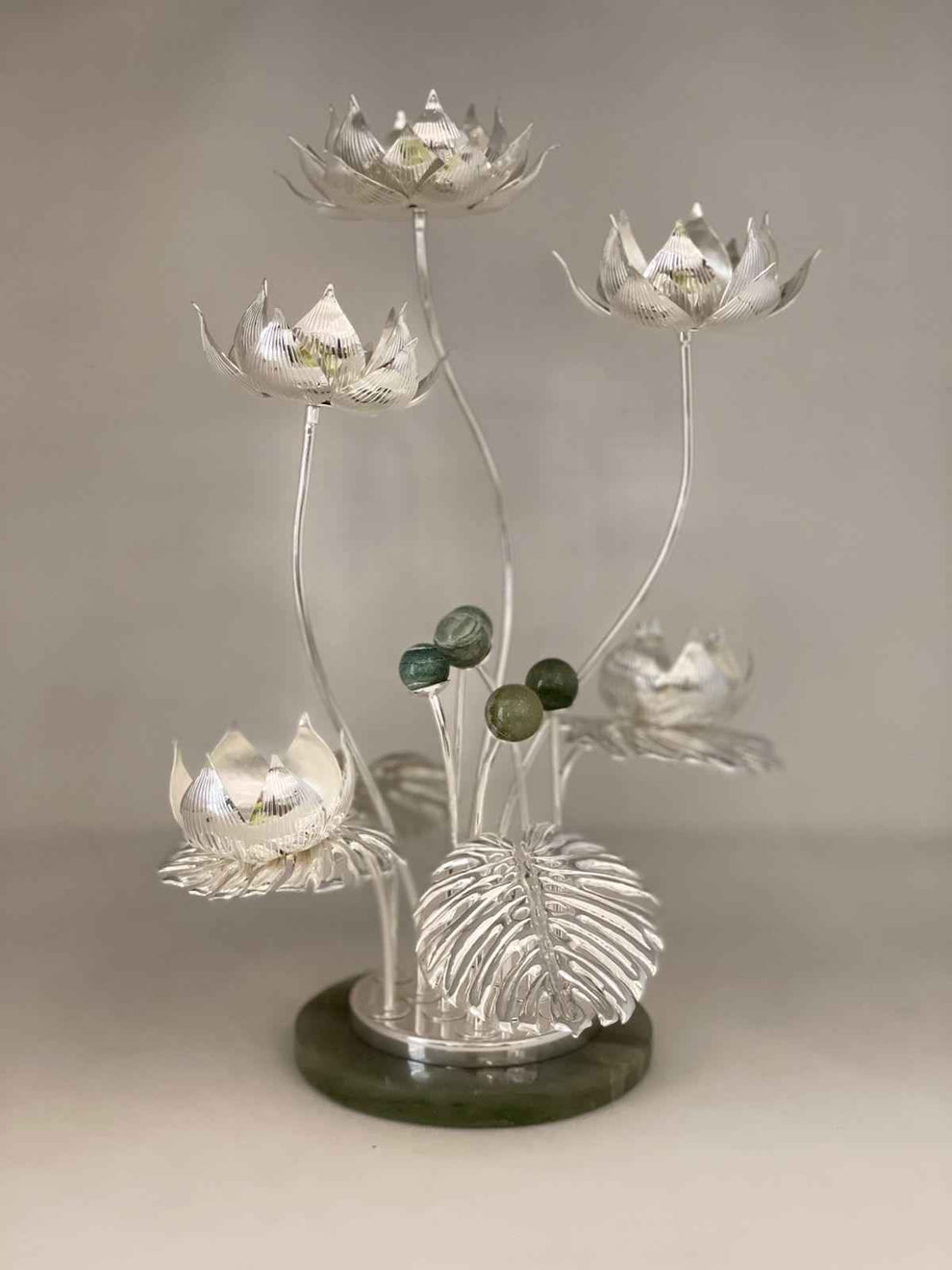 Five Lotus Tree and Leaf Center Piece - Elunique